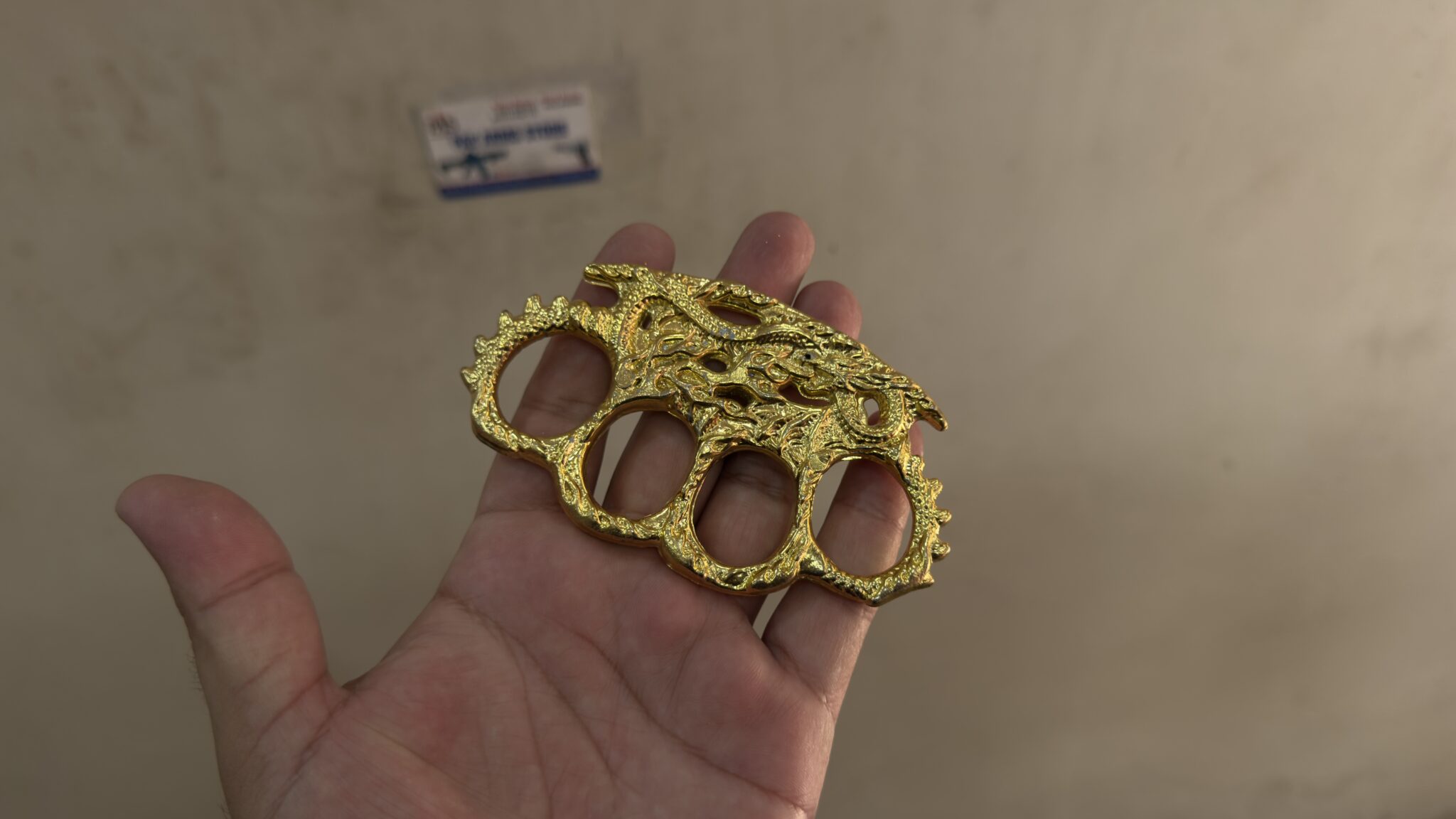 Anger-Brass Knuckle Duster Defense Window Breaker Fitness Training ...