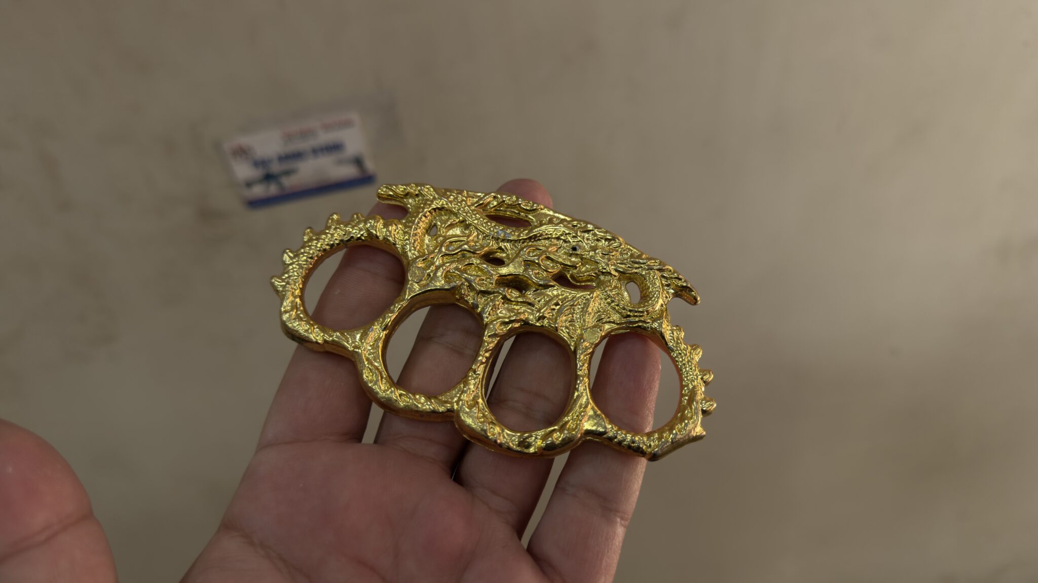 Anger-Brass Knuckle Duster Defense Window Breaker Fitness Training ...