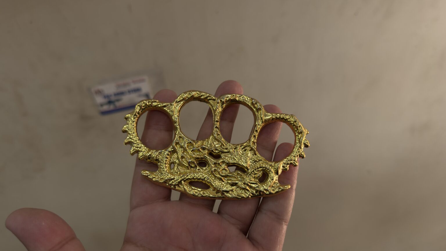 Anger-Brass Knuckle Duster Defense Window Breaker Fitness Training ...